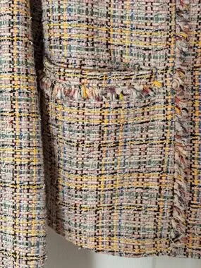 LOFT | Jackets & Coats | Loft Elegant Multi Color Pastel Tweed Old ...